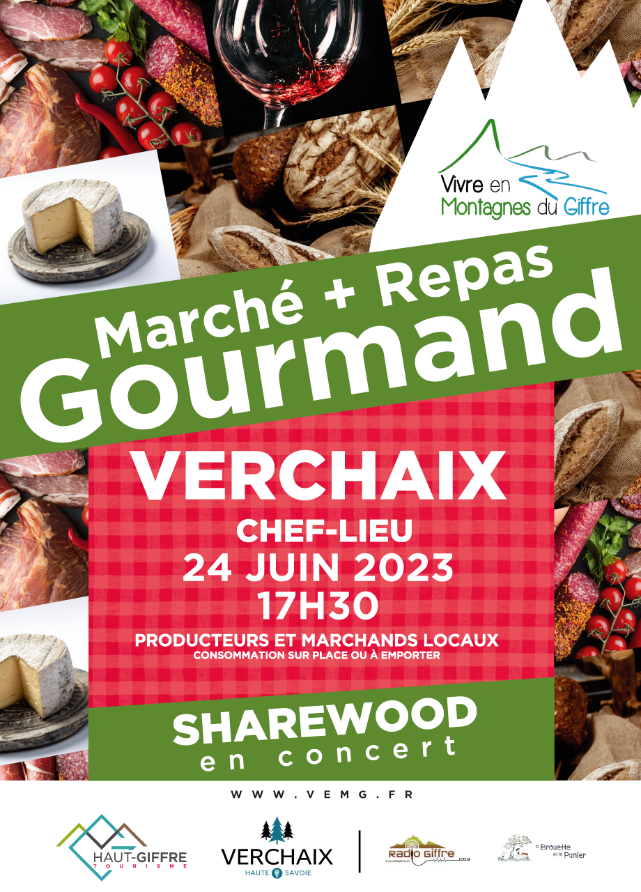Marché gourmand le 24 juin 2023 à Verchaix – La Brouette & Le Panier